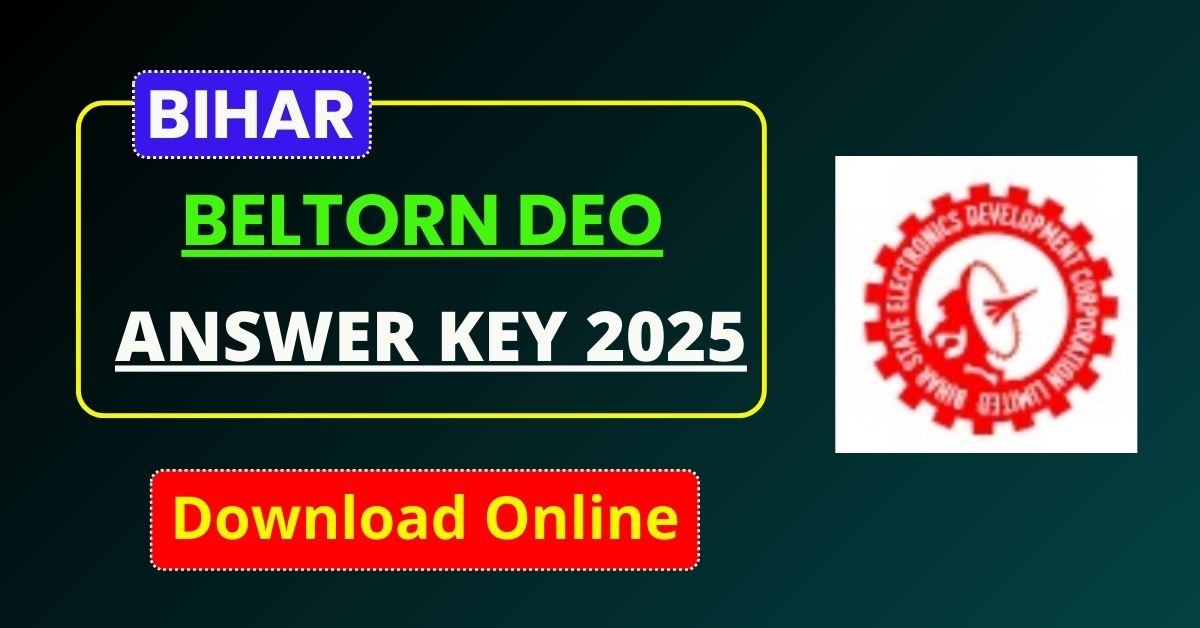 Bihar Beltron DEO Answer Key 2025 - Download Direct Link